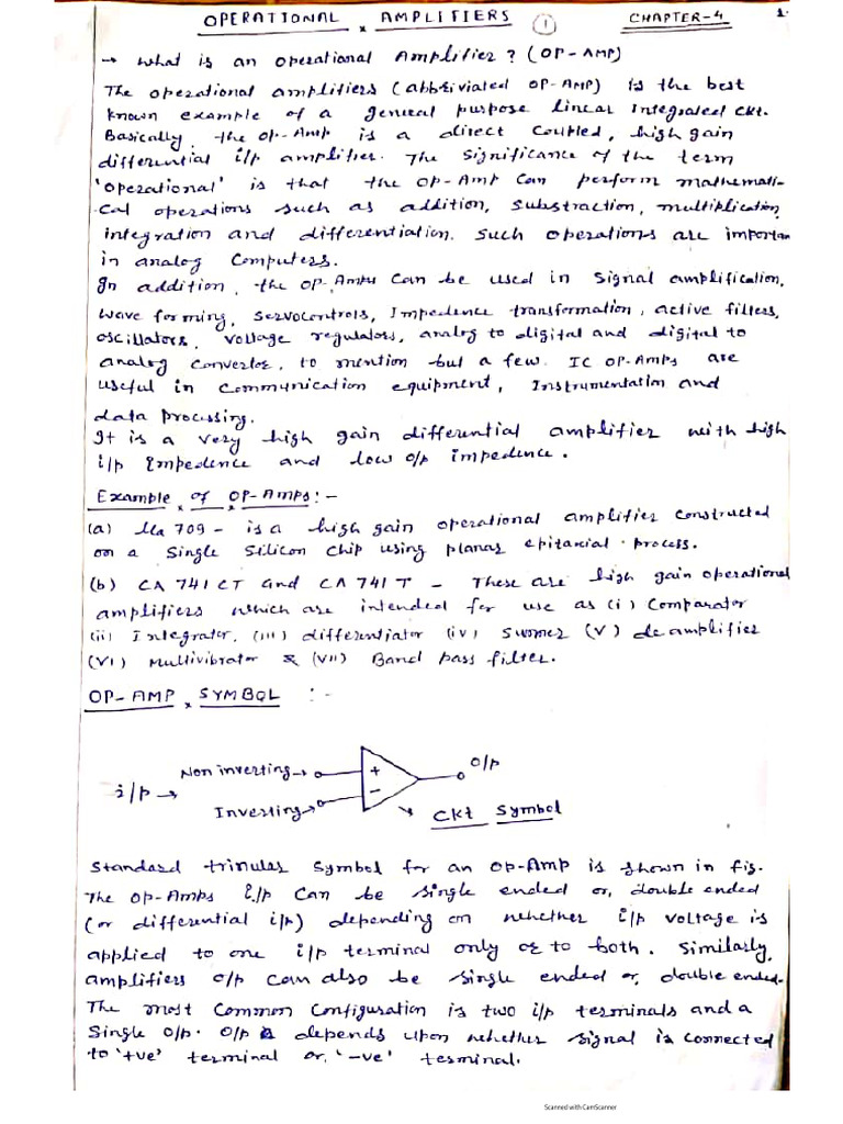 OP Amp Notes | PDF