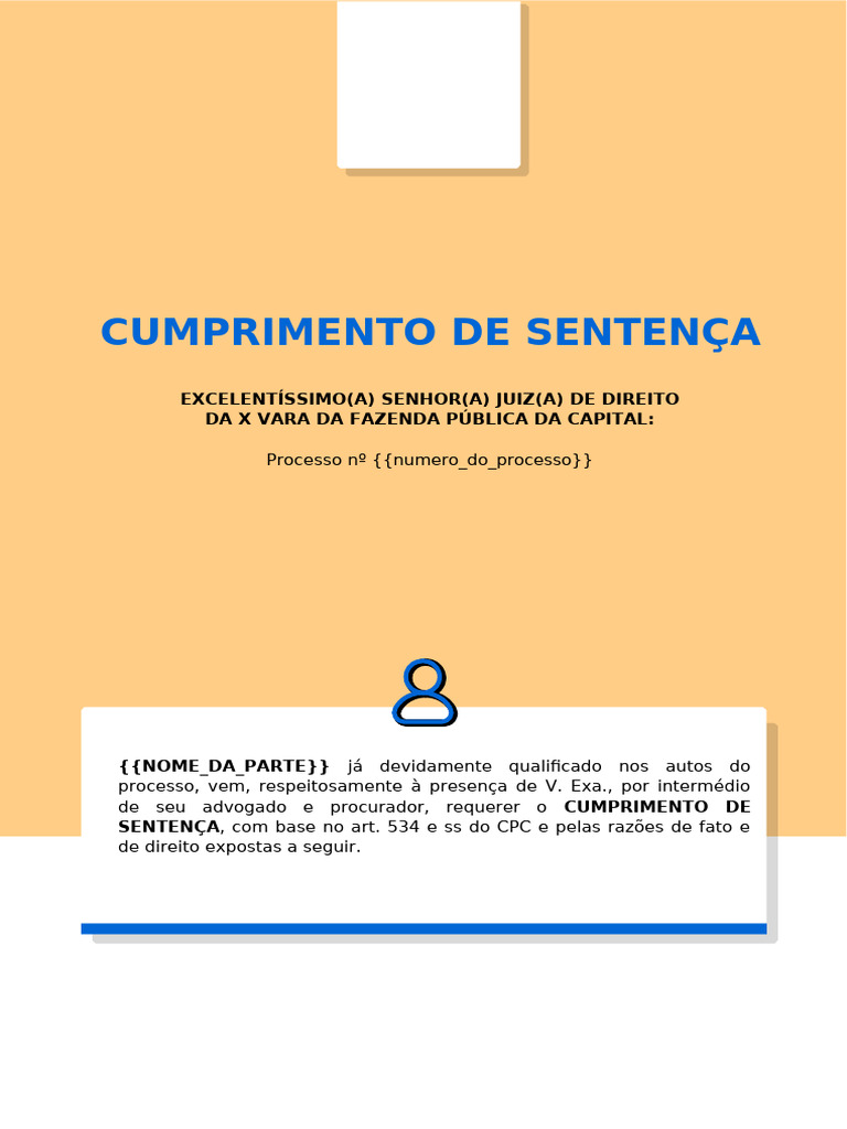 Modelo Cumprimento de Sentenca 2 | PDF