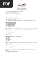 Science Olympiad Remote Sensing Quiz | PDF | Light | Electromagnetic ...