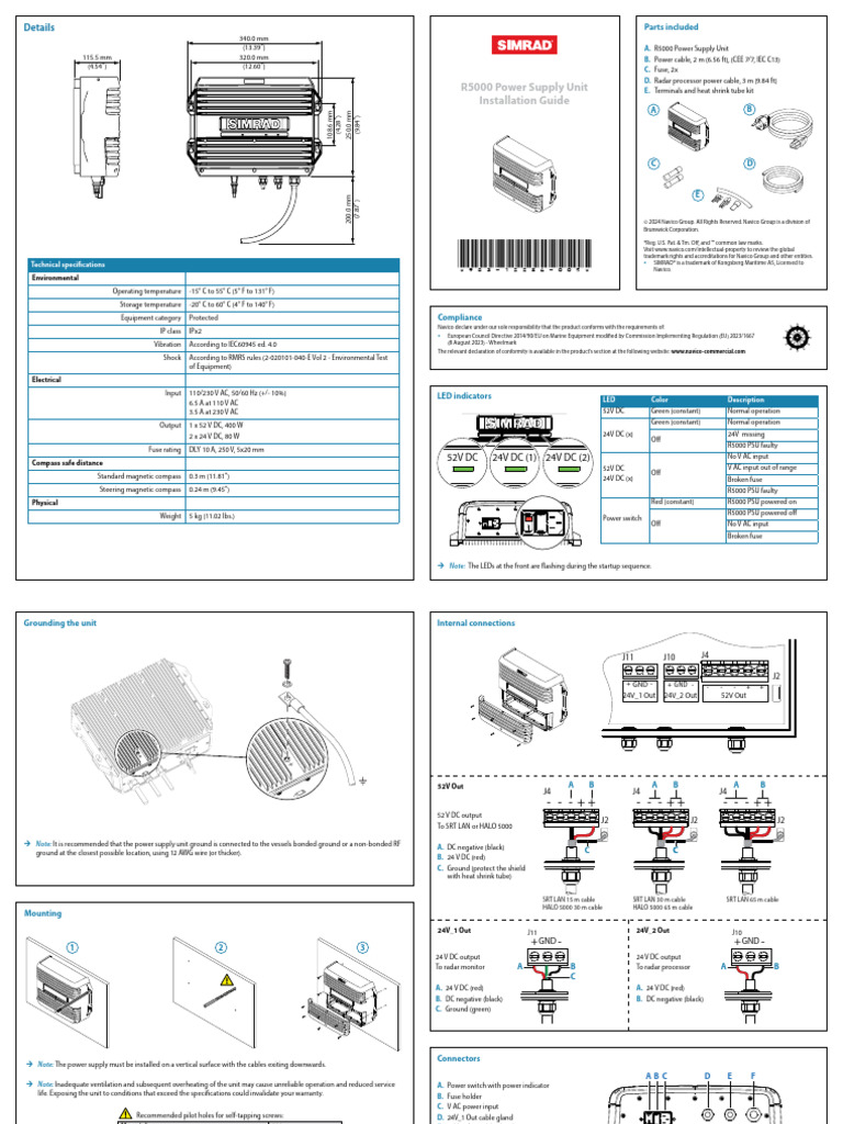 R5000 Power Supply Unit Installation Guide: Details | PDF | Power ...