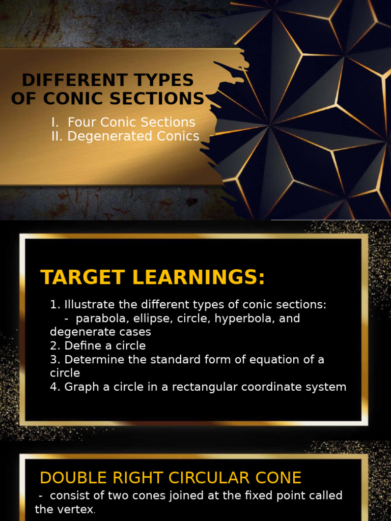 Conic Sections Circle | PDF | Differential Geometry | Euclid