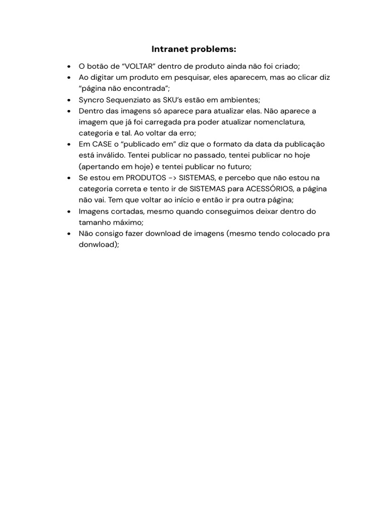 Intranet Problems | PDF