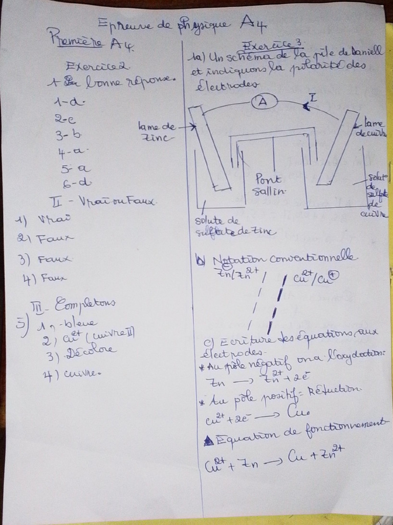 PHYSIQUE 1ÈRE A4 (1) | PDF