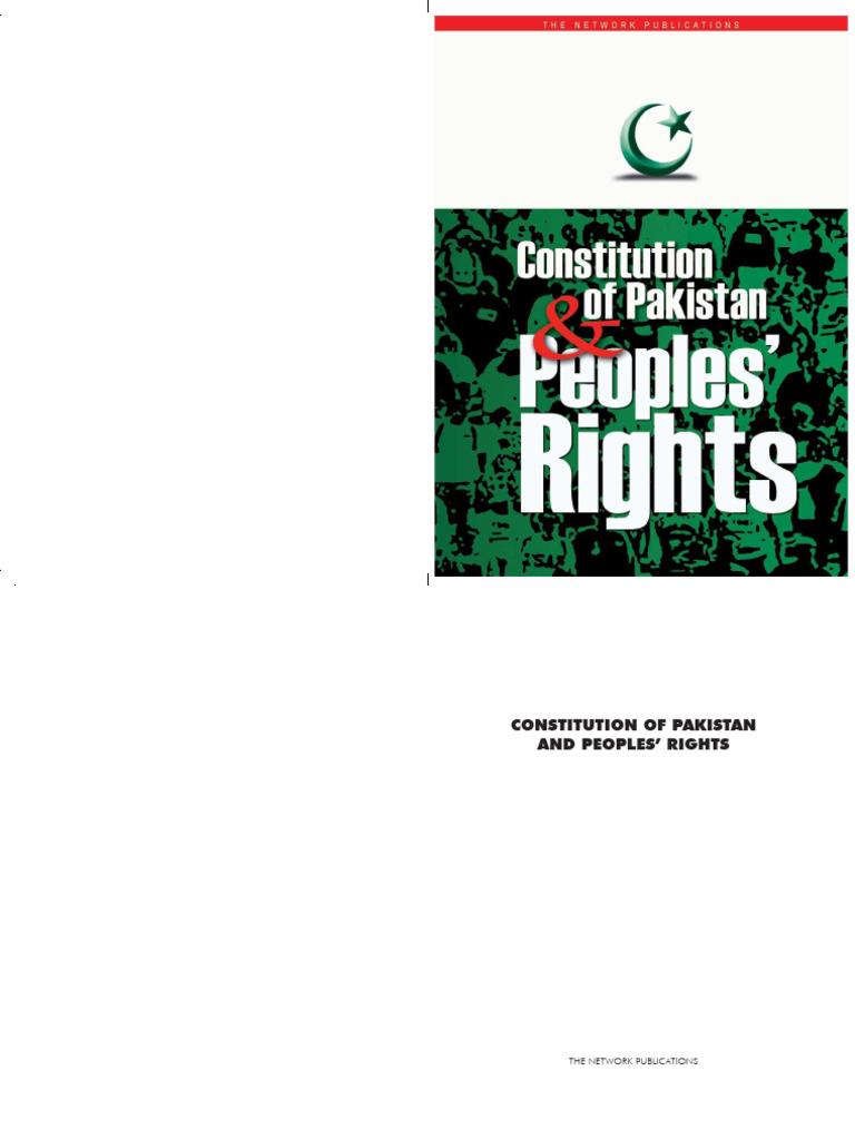 Constitution_of_Pakistan_and_Peoples_Rig | PDF | Constitution | Democracy