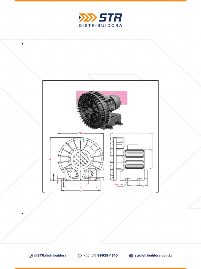 Compressor radial CR AR 3.2M3-MIN 2500MM 2100MMH2O IBRAM CR-05 (1) | PDF
