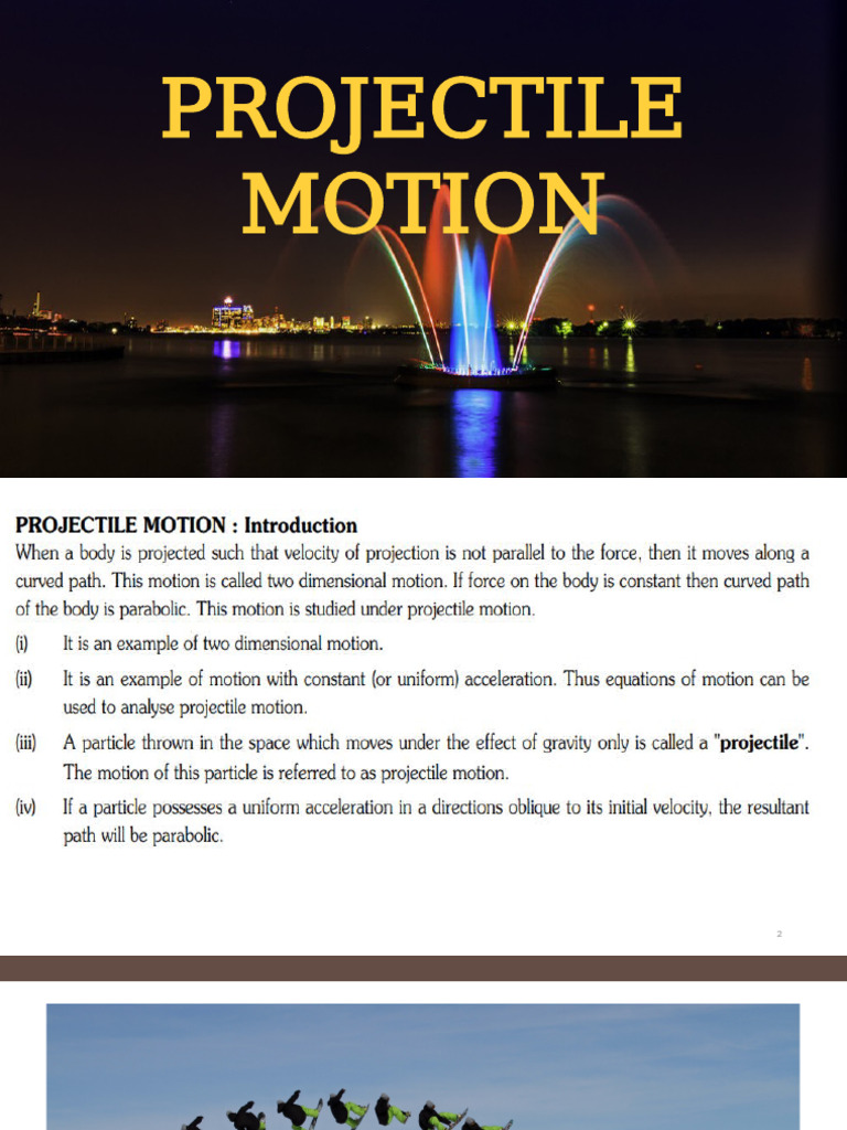 projectile motion | PDF | Mechanics | Physical Phenomena