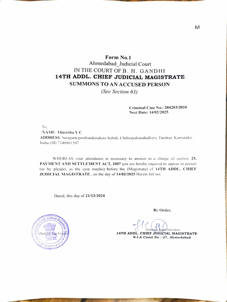Summons | PDF