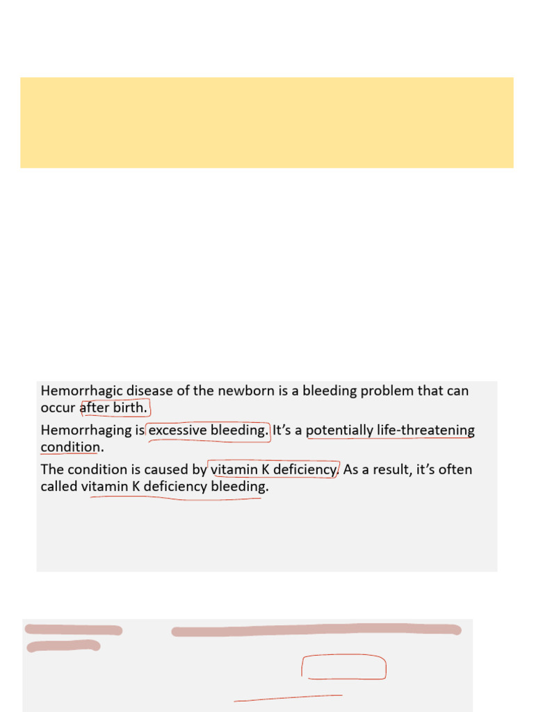 Hemorrhage in the Newborn Infant | PDF | Bleeding | Breastfeeding
