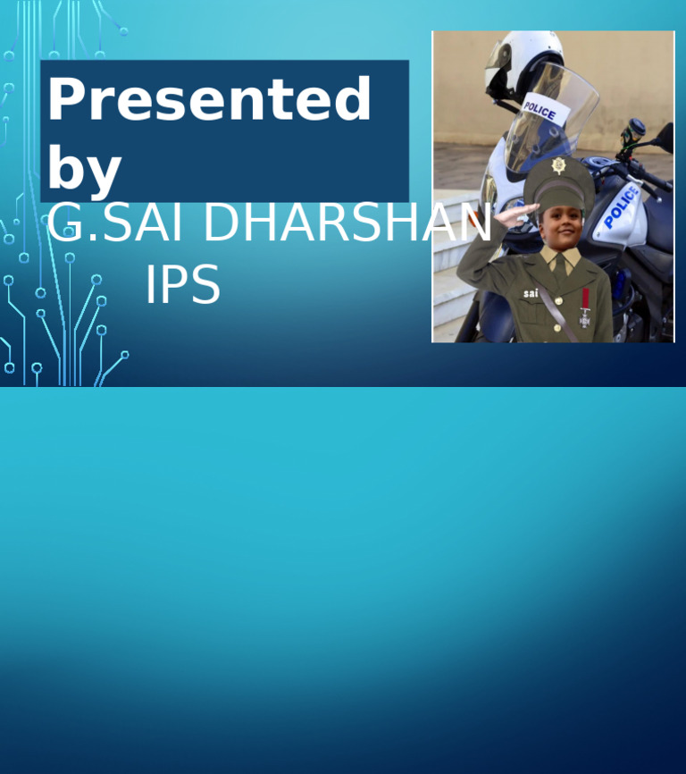 G. Sai Dharshan IPS Presentation | PDF