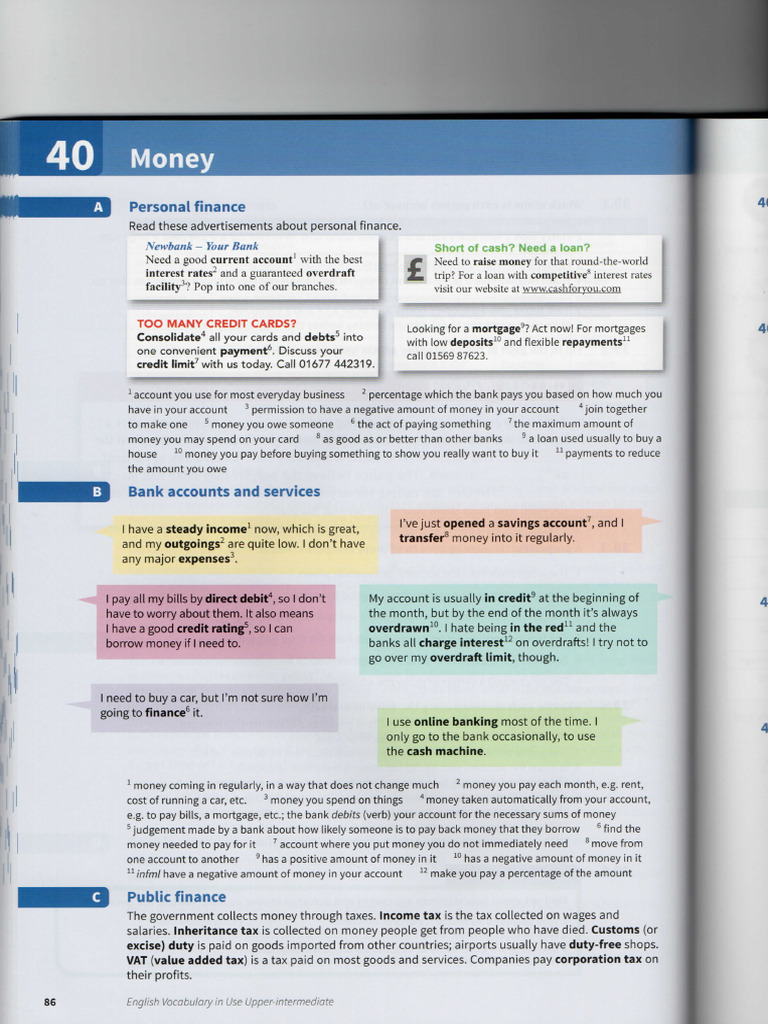 Banking Vocabulary | PDF
