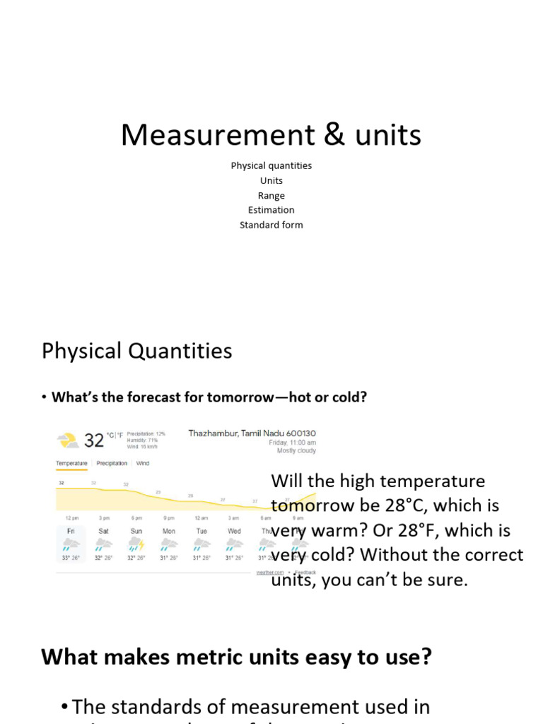 MYP 4 UNIT - 1 How Big Is Everything | PDF | International System Of ...