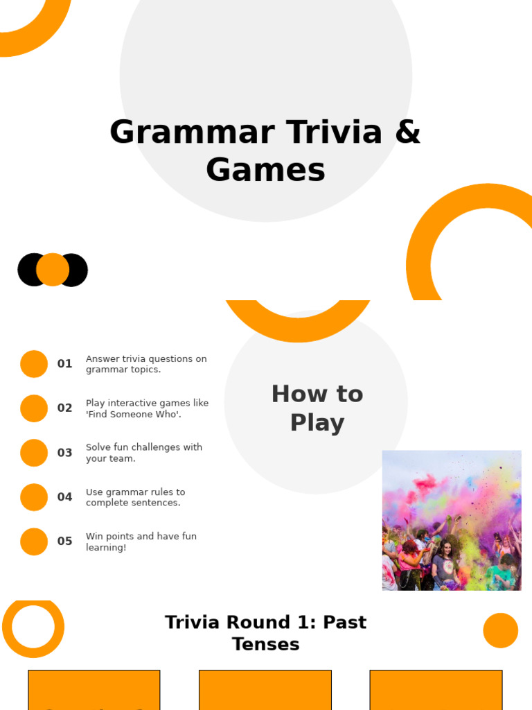 Grammar Trivia & Games | PDF