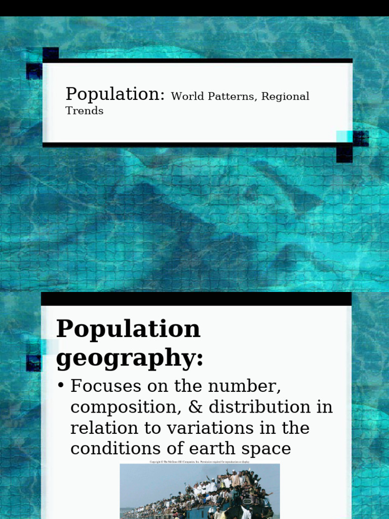 Population Demographics | PDF | Total Fertility Rate | Population