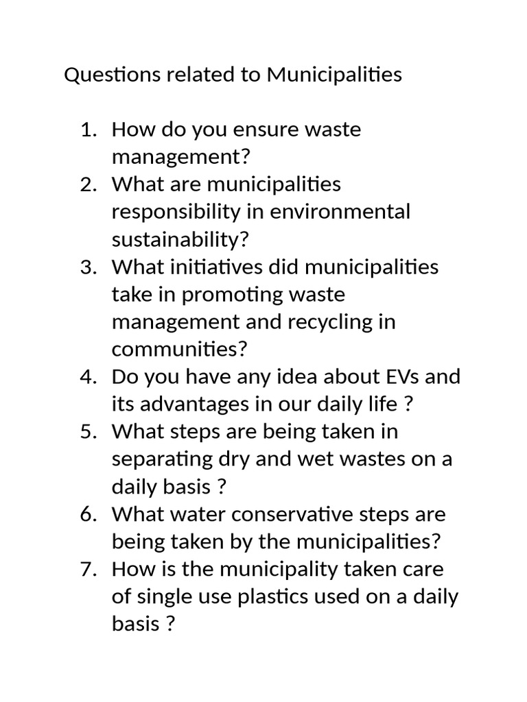 Municipality | PDF