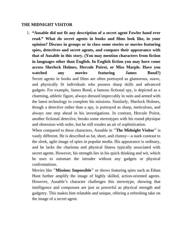The Midnight Visitor and Making of A Scientist | PDF | Experiment | Science