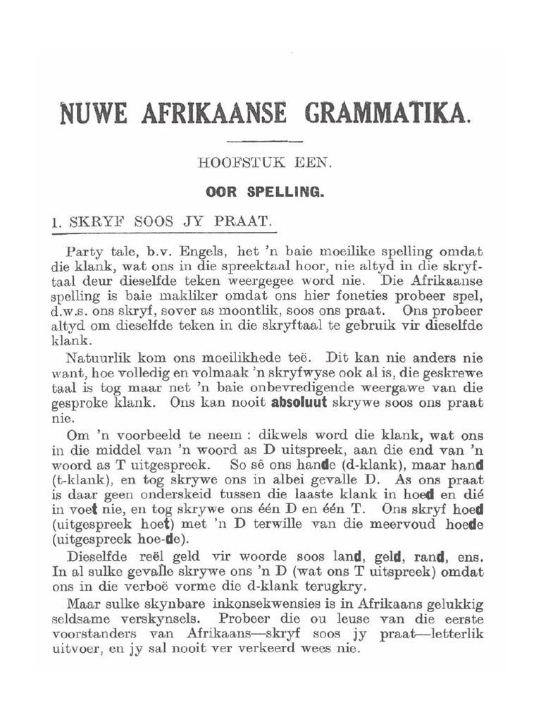 hoofstuk1-3 Afrikaans | PDF