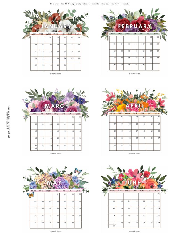 Jan-Jun2025 MonStart Floral PWB FREEBIE | PDF