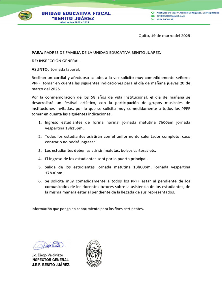 Comunicado 012 PPFF | PDF