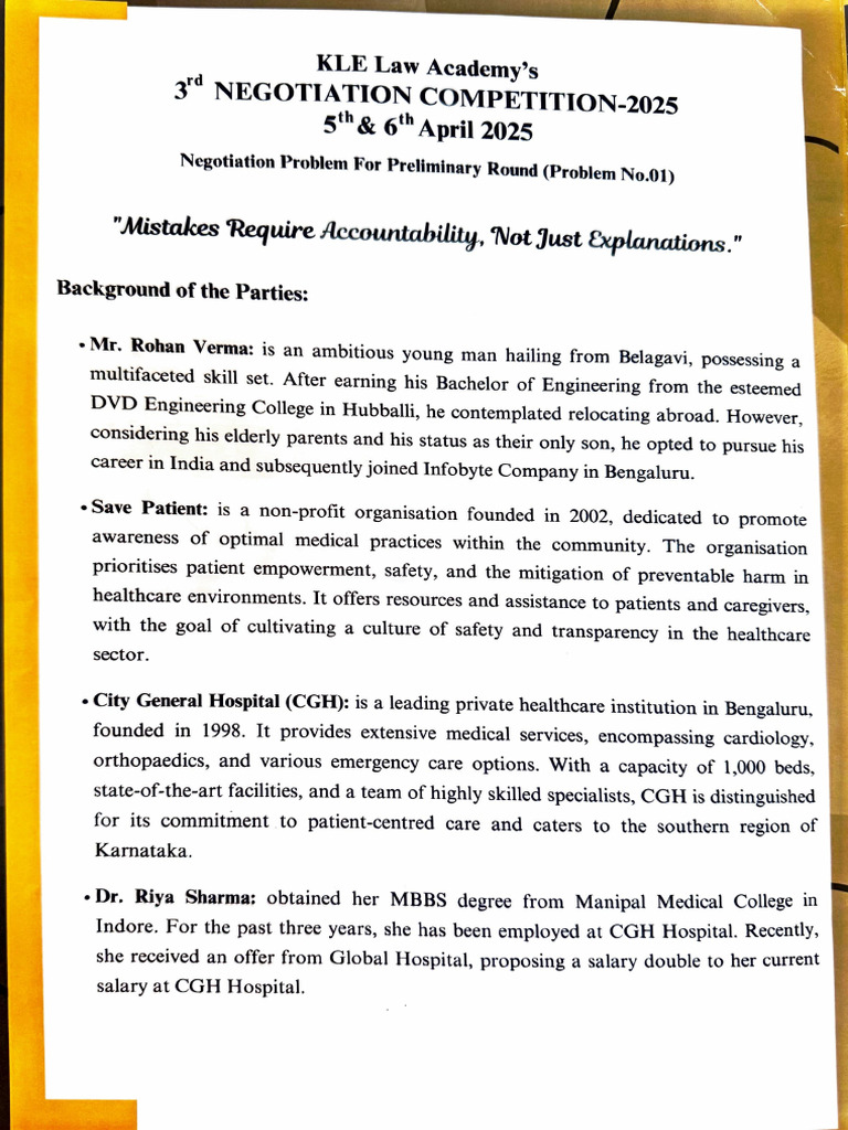 Negotiation Problem From 61-130 | PDF | Medicine | Clinical Medicine