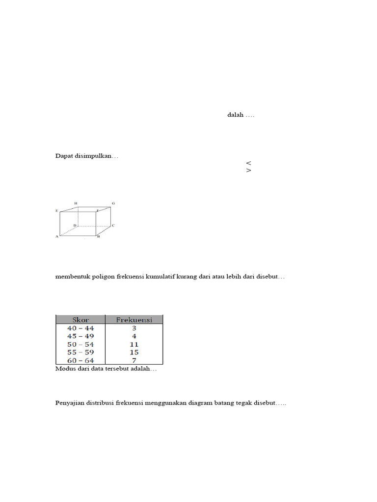 Soal Pas Matematika Wajib Kelas Xii Tp. 2024-2025 | PDF