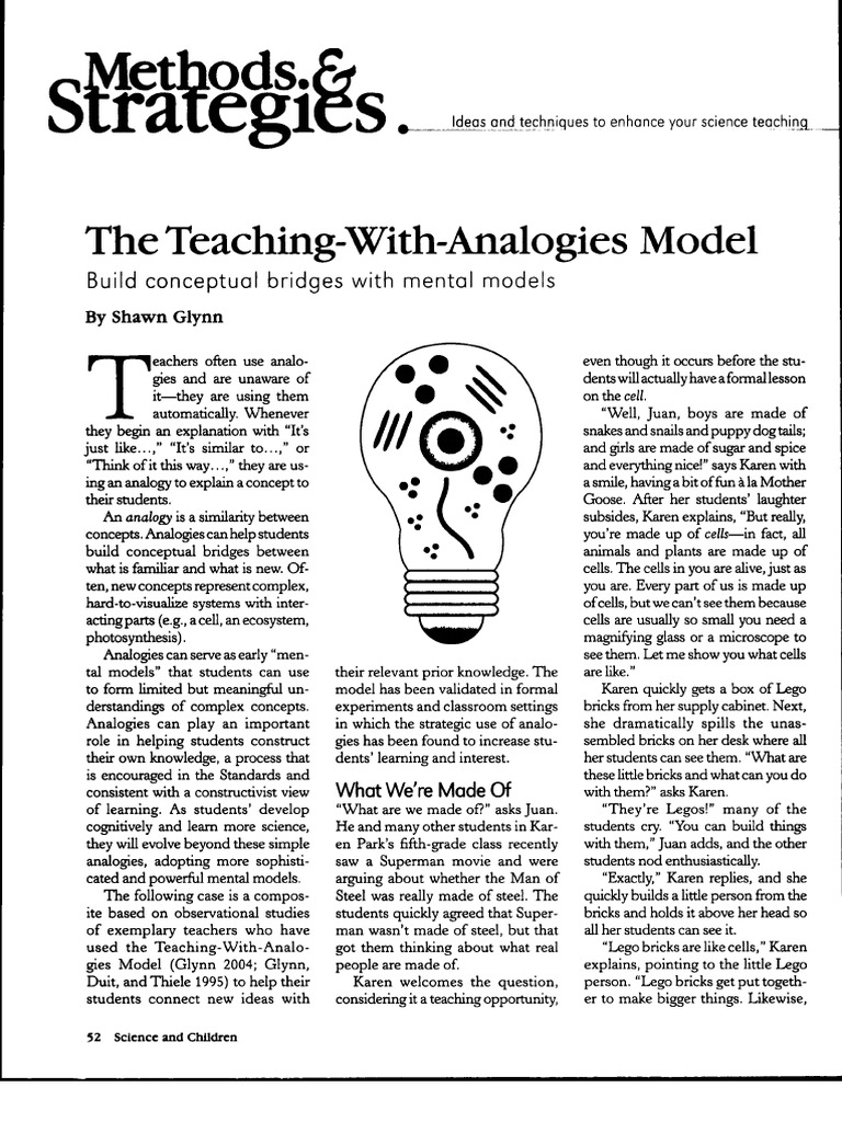 The Teaching With Analogies Model | PDF