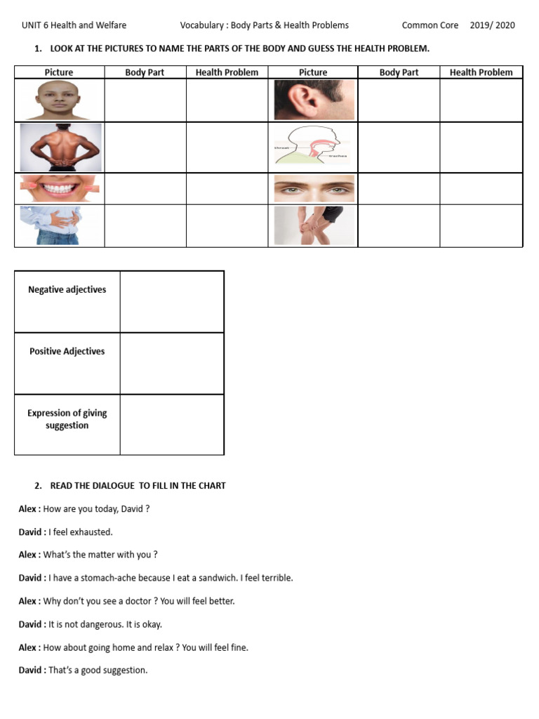 1 Health Problem + Suggestion | PDF