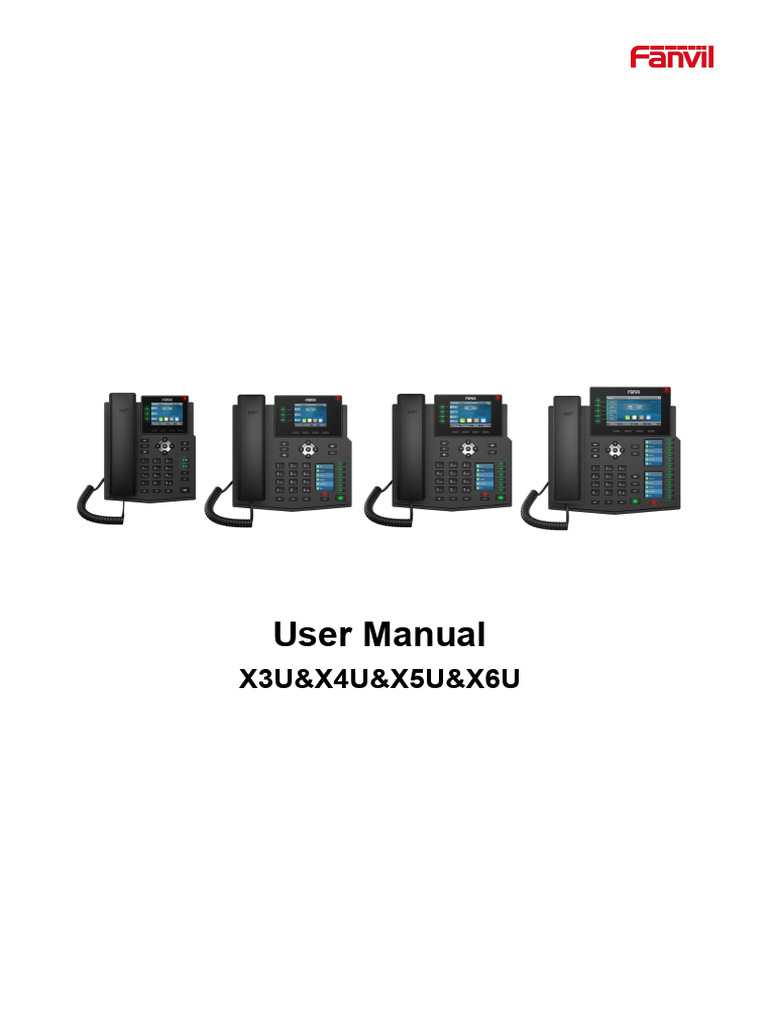 XU V1 Series+User+Manual | PDF | Session Initiation Protocol | Voicemail