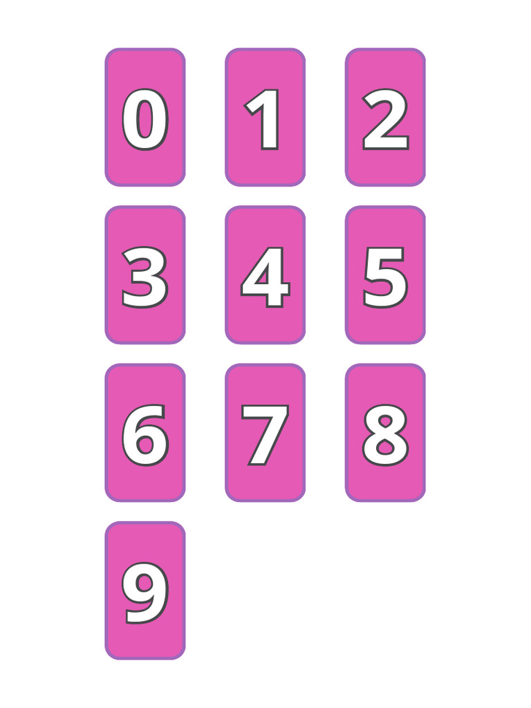 Tarjetas Valor Posicional (1) | PDF