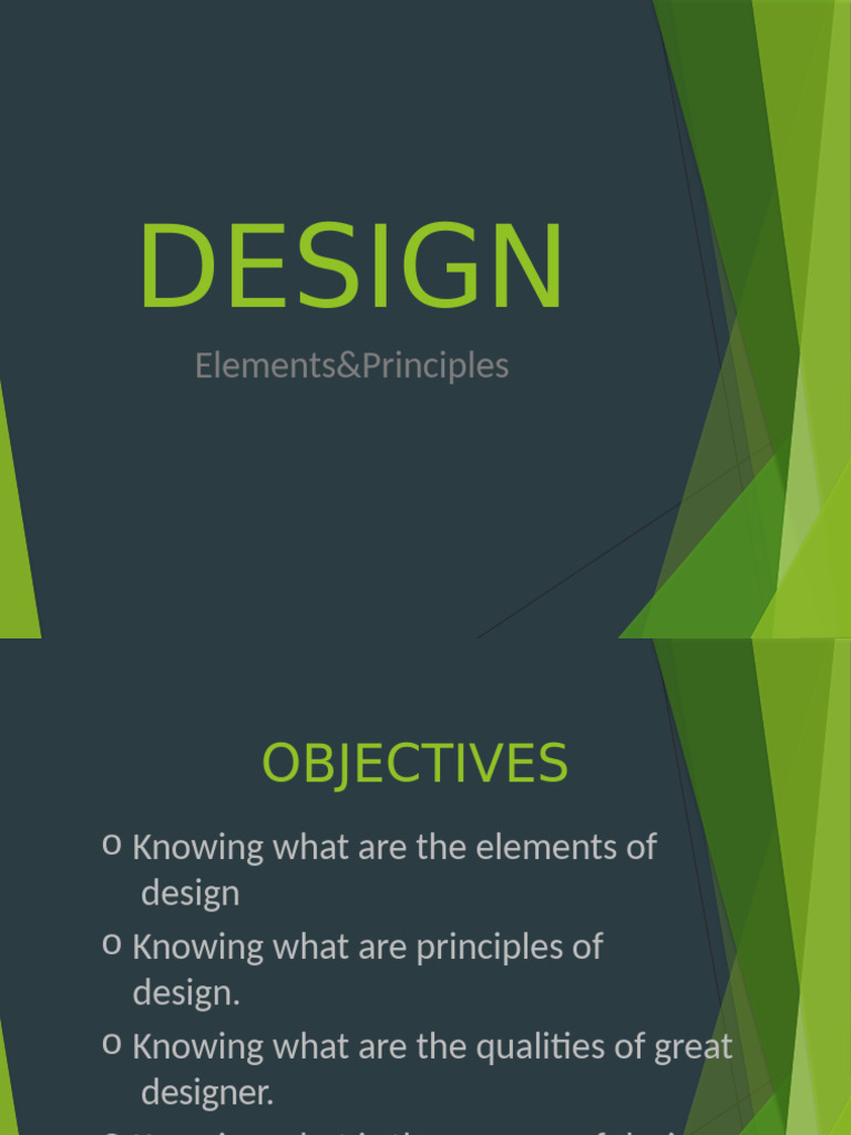 Design Elements and Principles Guide | PDF | Shape | Space