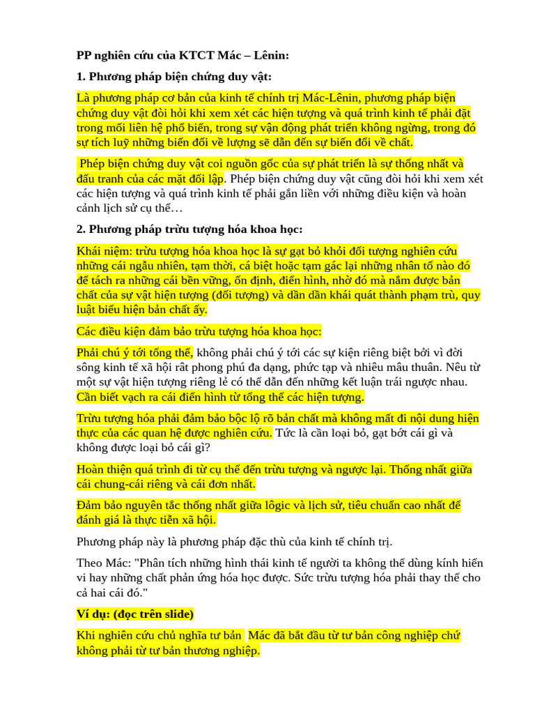 PP-nghiên-cứu-của-KTCT-Mác (1) | PDF