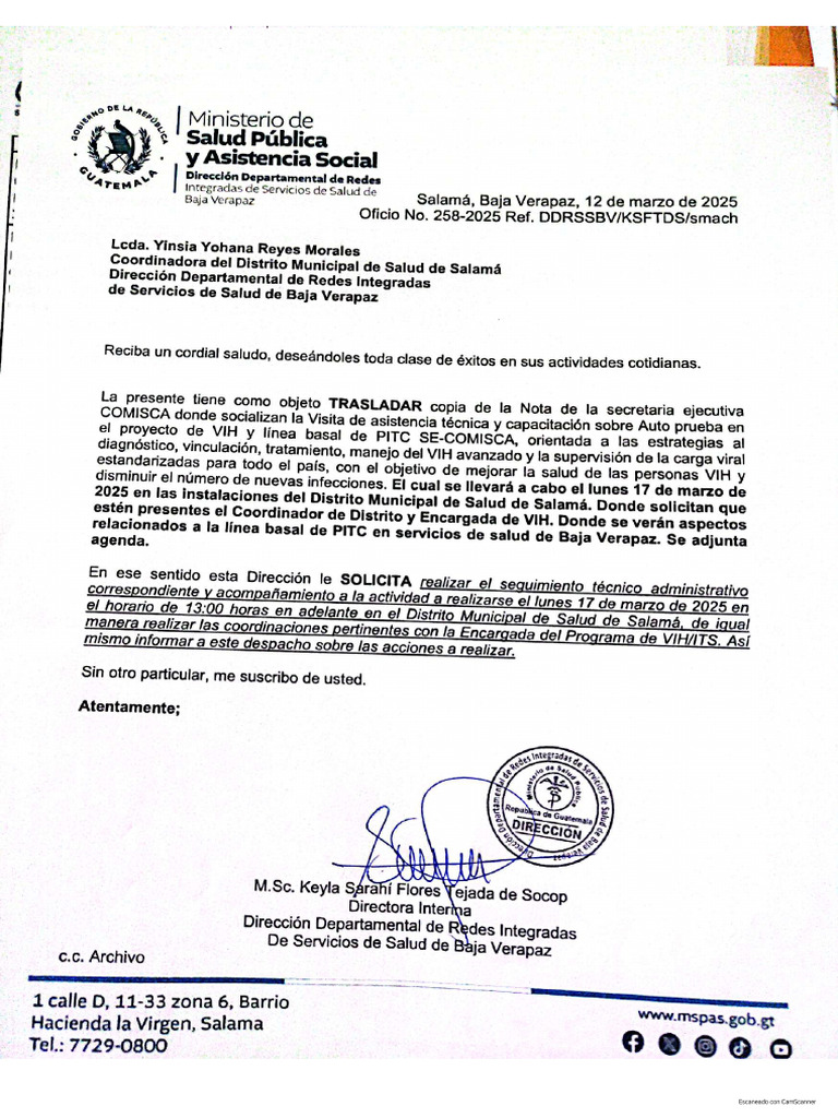 OFICIO No. 258-2025 | PDF