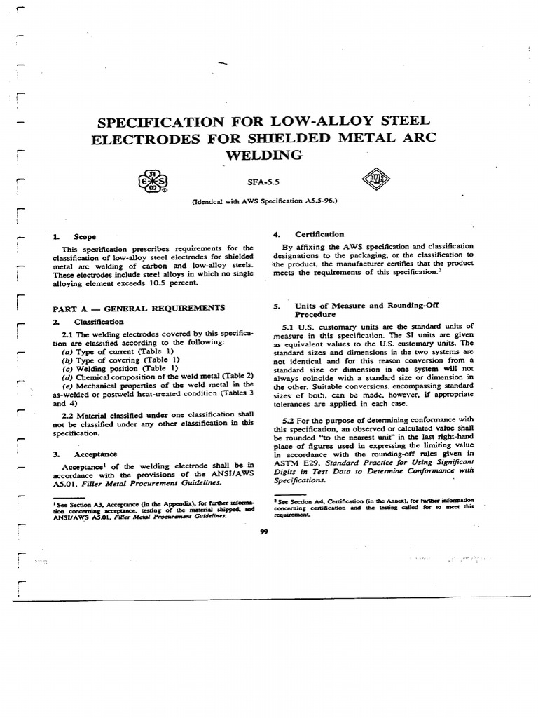 AWS A5-5_96-SER-low alloy steels-igual AWS | PDF