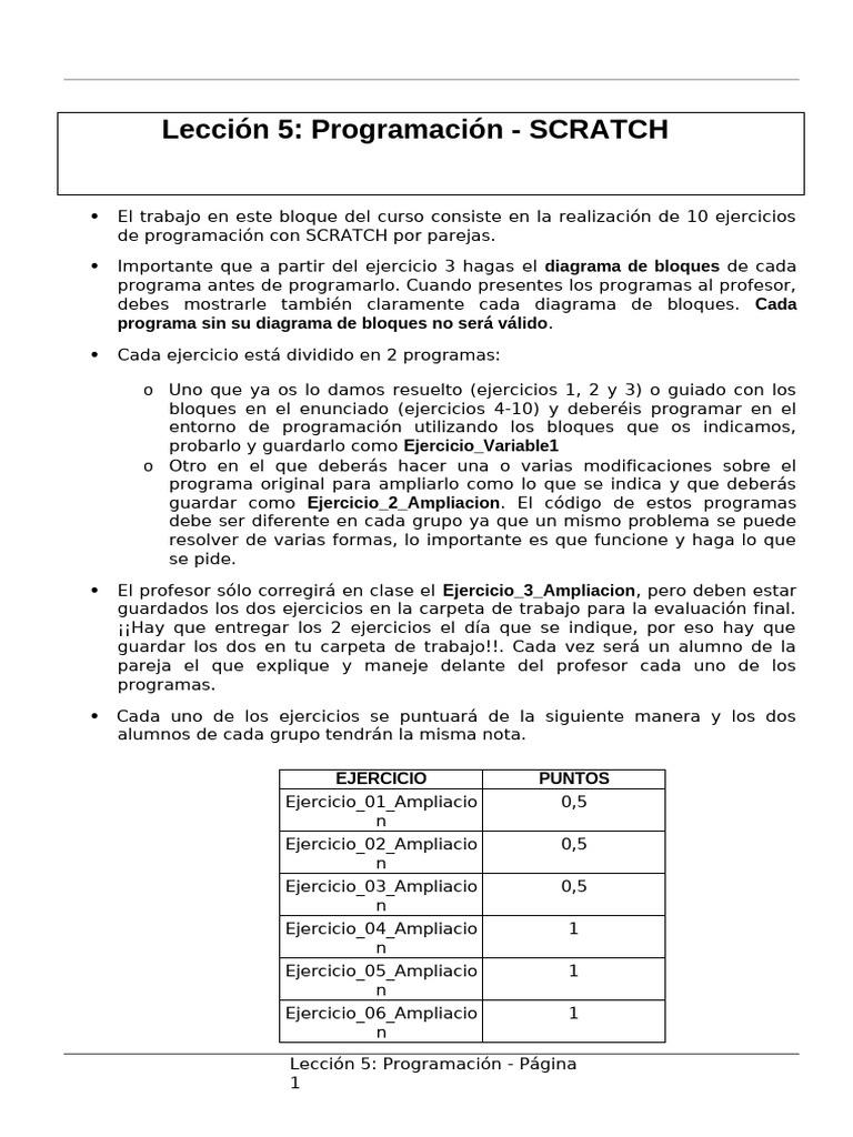 Ejercicios Scratch Variables | PDF | Scratch (lenguaje de programación)