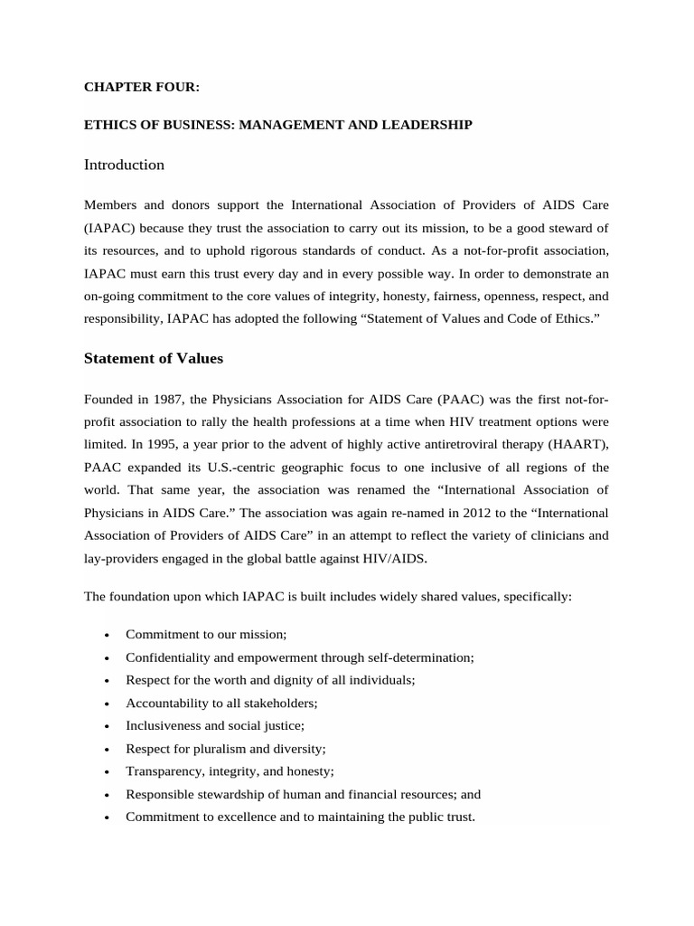 Business Ethics & CSR CH 4 | PDF | Audit | Employment