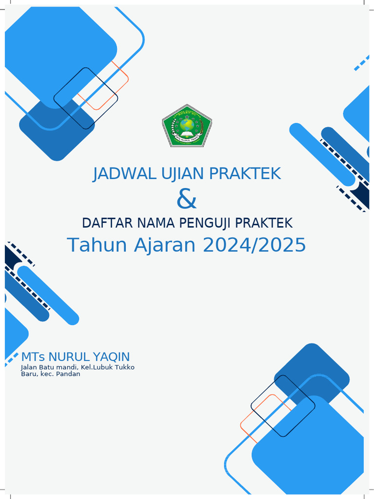 Cover Jadwal Ujian Praktek | PDF