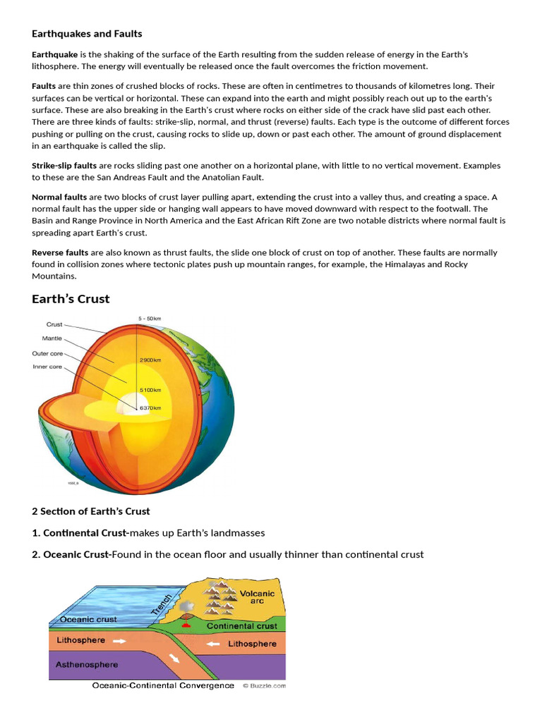 Earthquakes and Faults | PDF