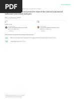 Biering-Sørensen Test for Back Pain Assessment | PDF | Back Pain | Pain