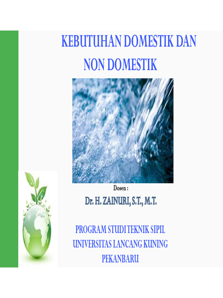 5 Kebutuhan Domestik Dan Non Domestik | PDF