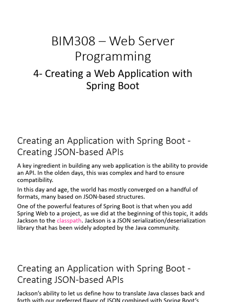 4-Creating A Web Application With Spring Boot | PDF | Java Script | Document Object Model