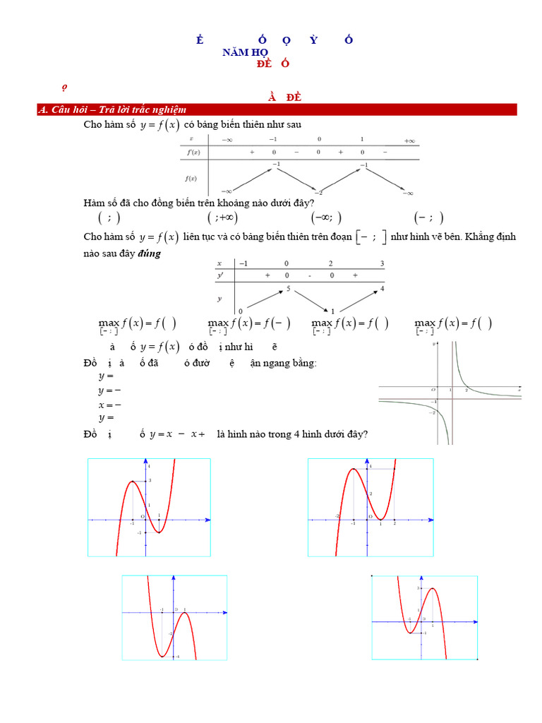 HS 12 CK1 ĐỀ 9 | PDF