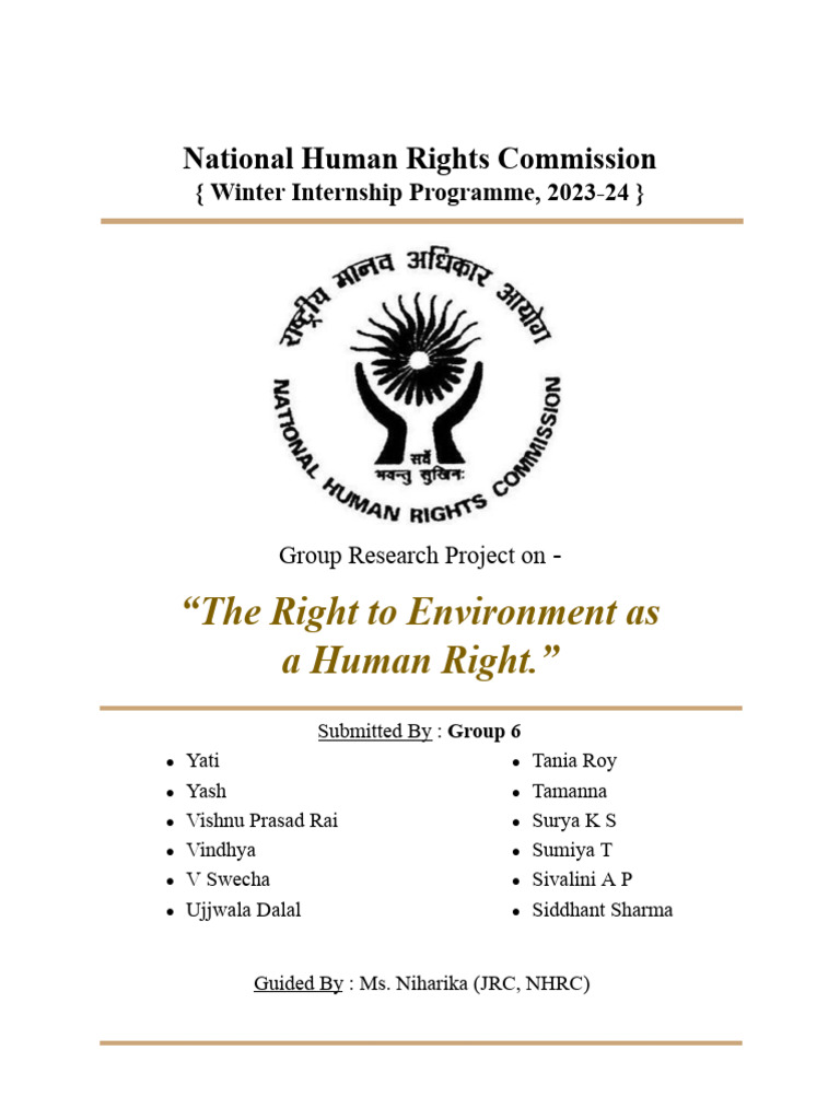 Right To Environment as a Human Right | PDF | Electronic Waste | Recycling