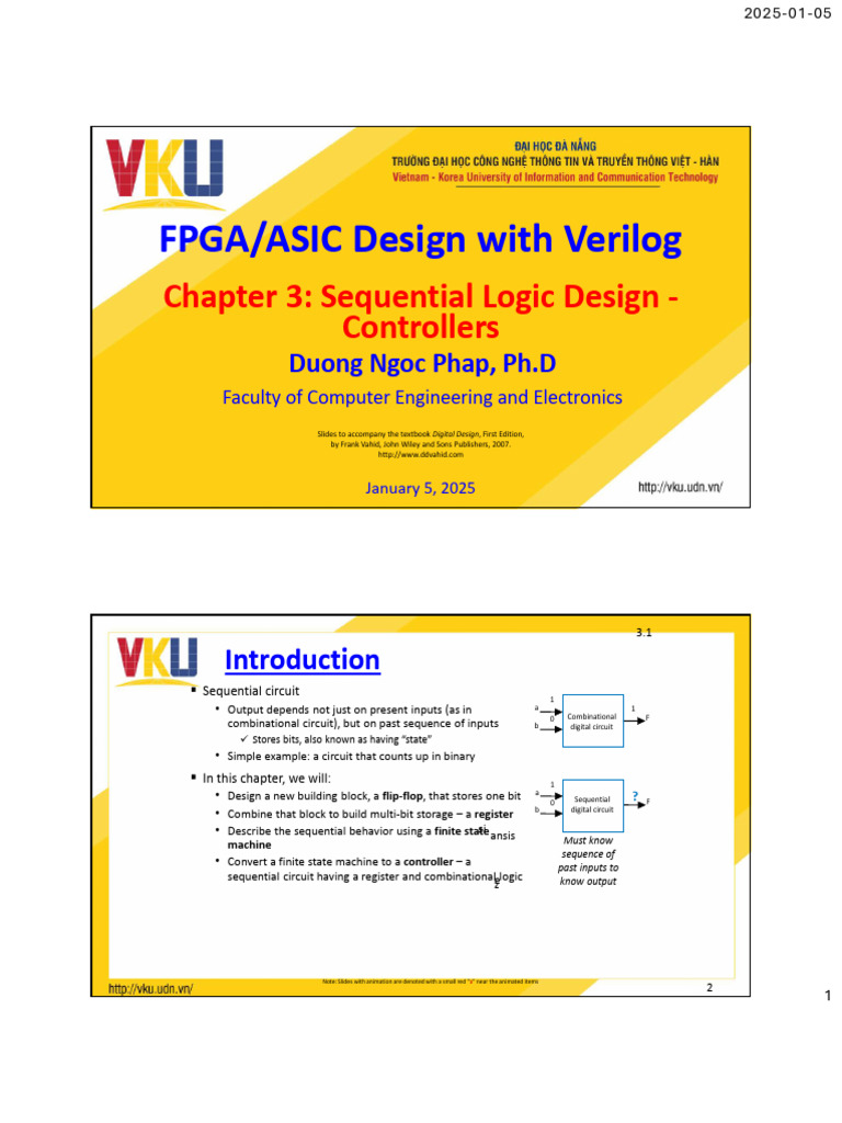 Chapter 3 - Sequential Logic Design - Controllers | PDF | Electronic Circuits | Digital Technology