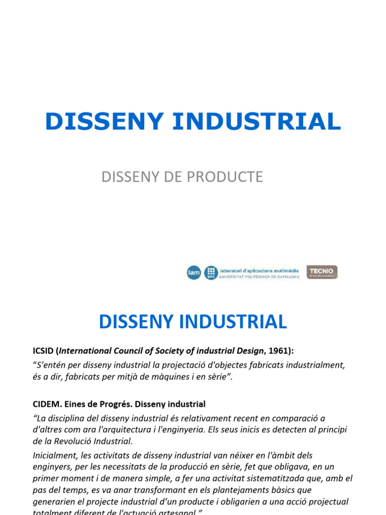 04.01 DISSENY INDUSTRIAL | PDF