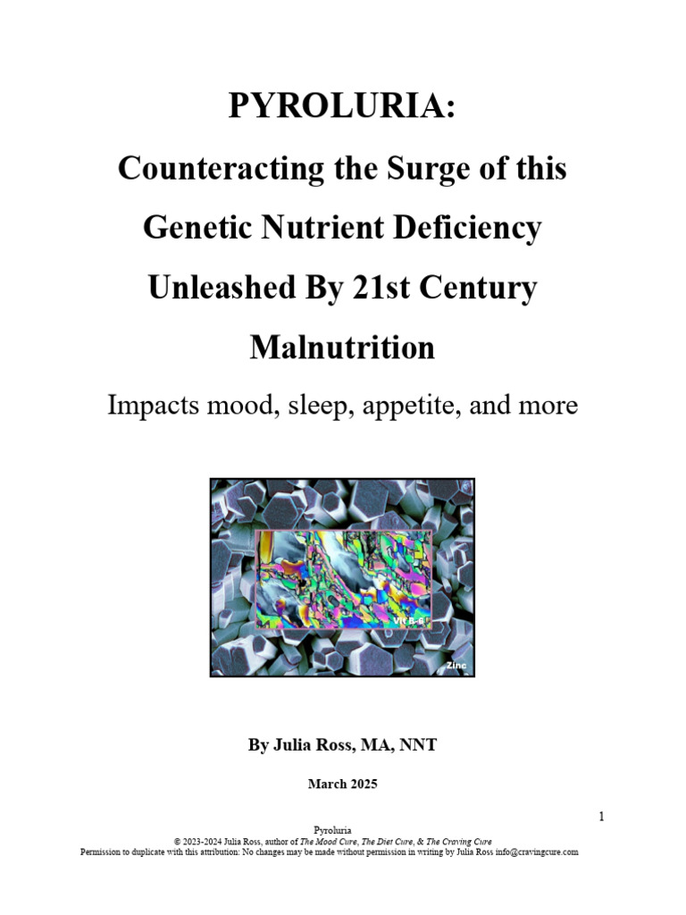 Understanding Pyroluria: Nutrient Deficiency | PDF | Diseases And Disorders