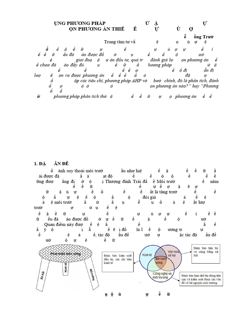 ÁPD Phân Tích Th B C (Ahp) Trong L A CH TK Các D Án Th YL I: Ụng Phương Pháp Ứ Ậ Ự Ọn Phương Án ...