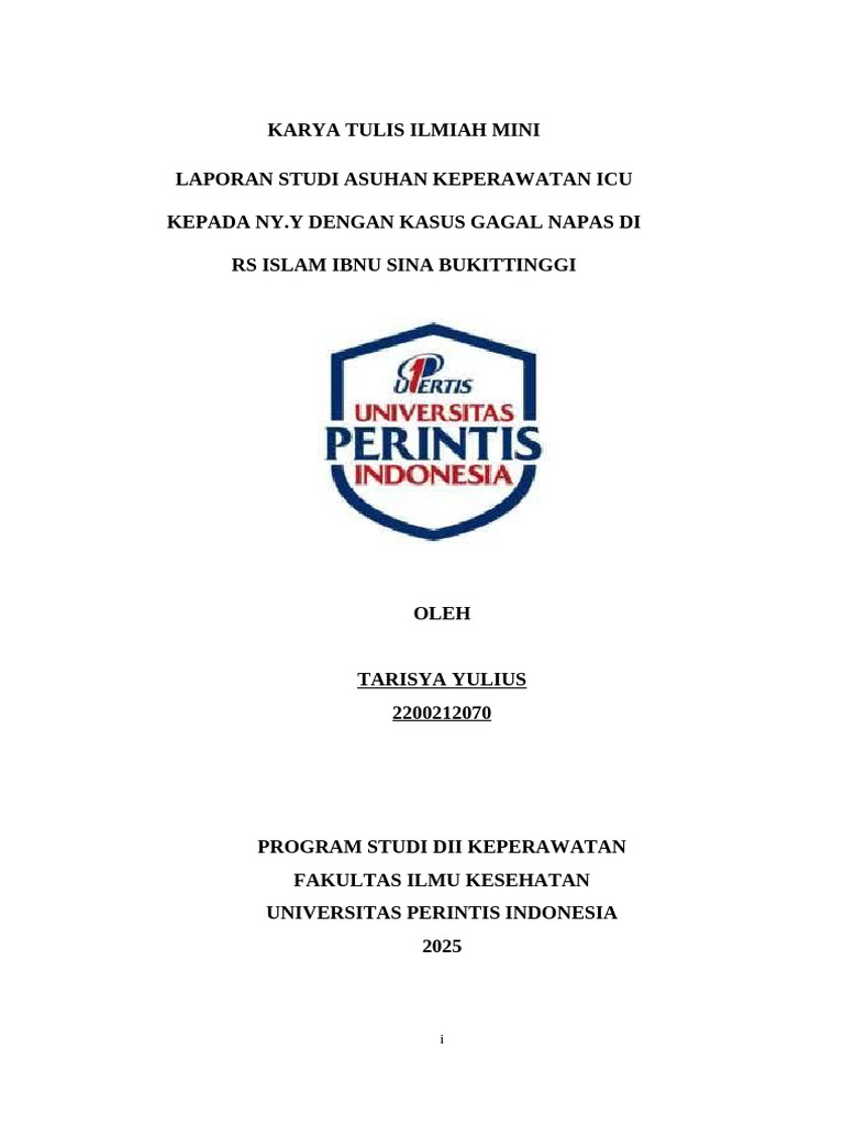 Kti Mini Gagal Nafas Tarisya Yulius | PDF