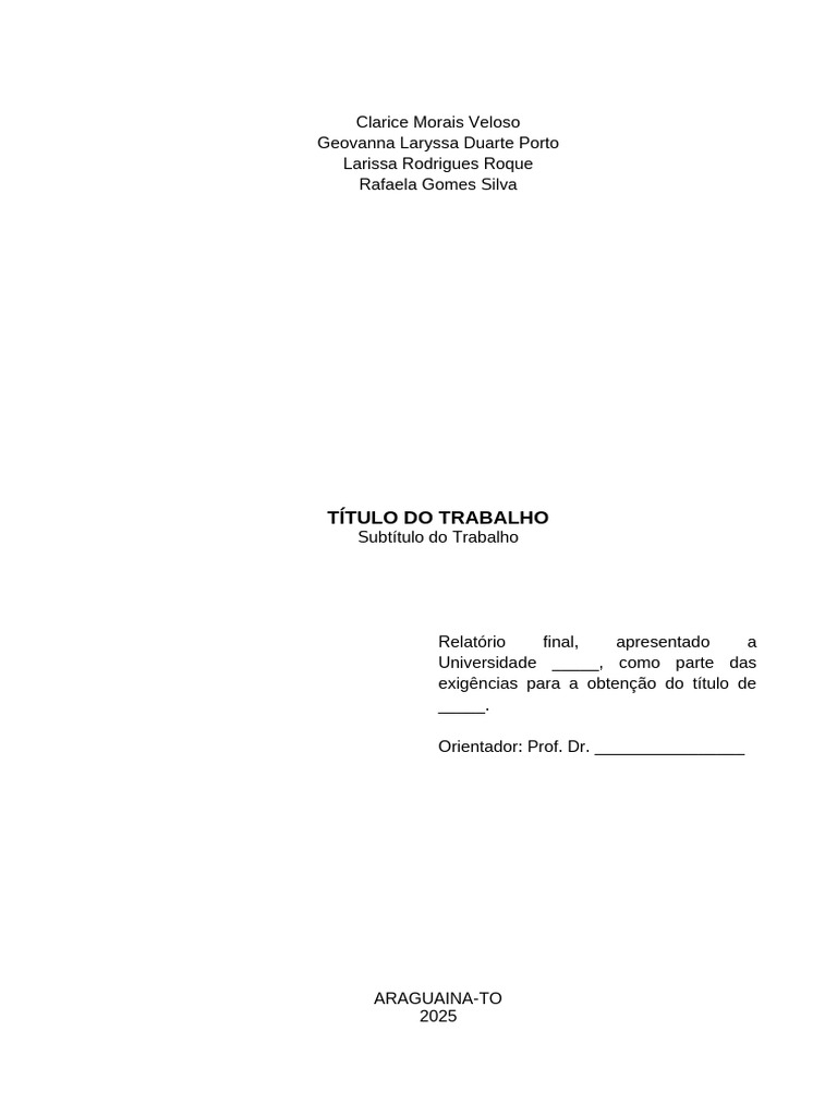 Folha de Rosto | PDF