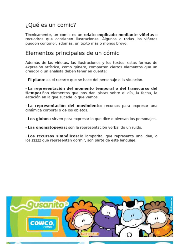 Qué es un comic | PDF