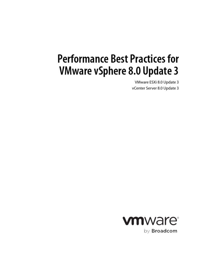 Performance Best Practices For VMware VSphere 8.0 Update 3 | PDF | Network Interface Controller ...