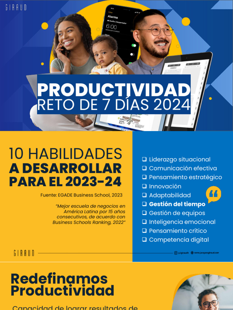Reto de 7 Días de Productividad 2024 | PDF | Dilación | Habilidades profesionales